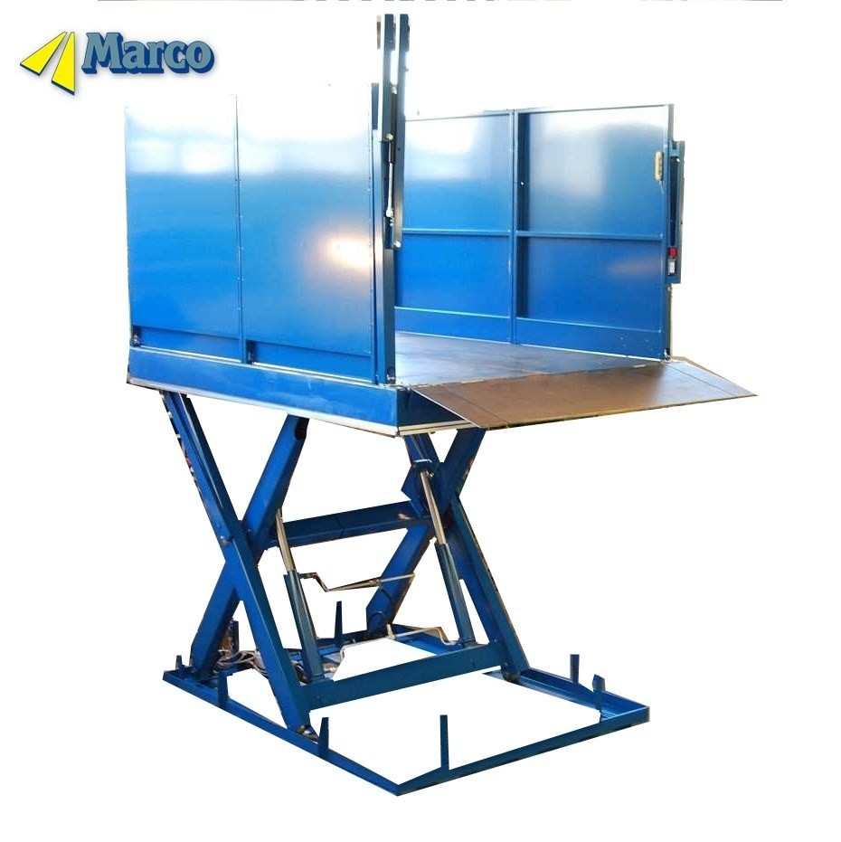 Hydraulic Loading Dock Lift Table with Twin Boom Barrier Loading Flaps ...